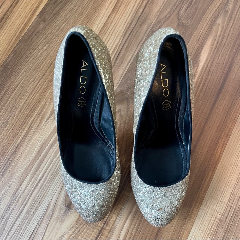 Velvet Platform & Sequin Body Heels - Gem